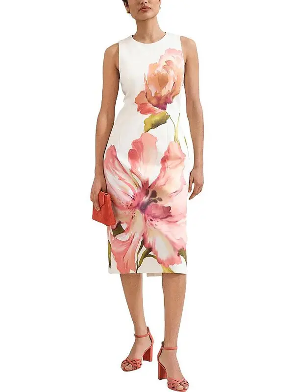 PHASE EIGHT Nadia Floral Dress - Cream