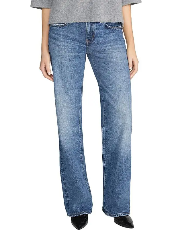 FRAME The Lowkey Low Rise Straight Leg Jeans - Soundwave