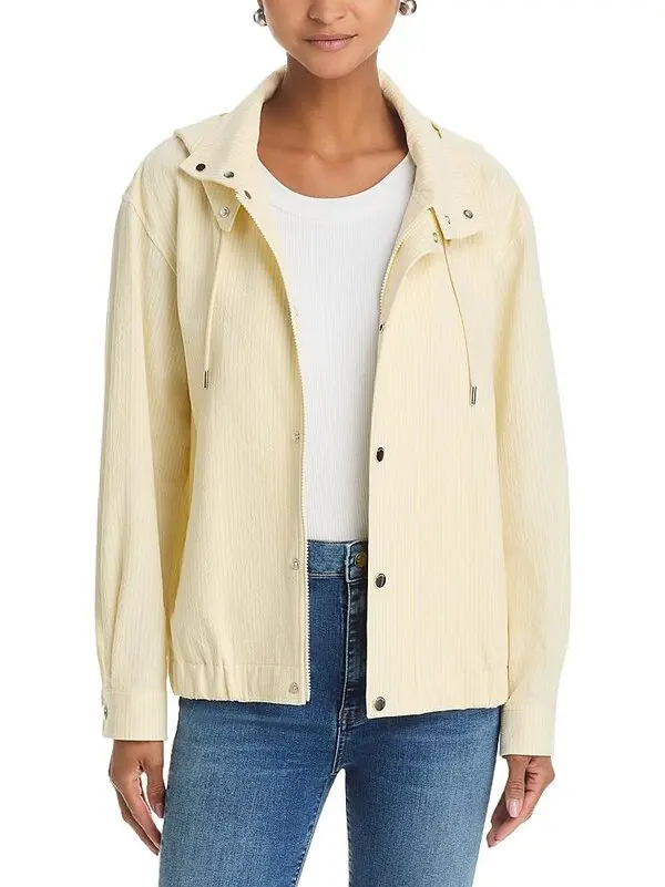 FRAME The Seersucker Track Jacket - Lemon Multi