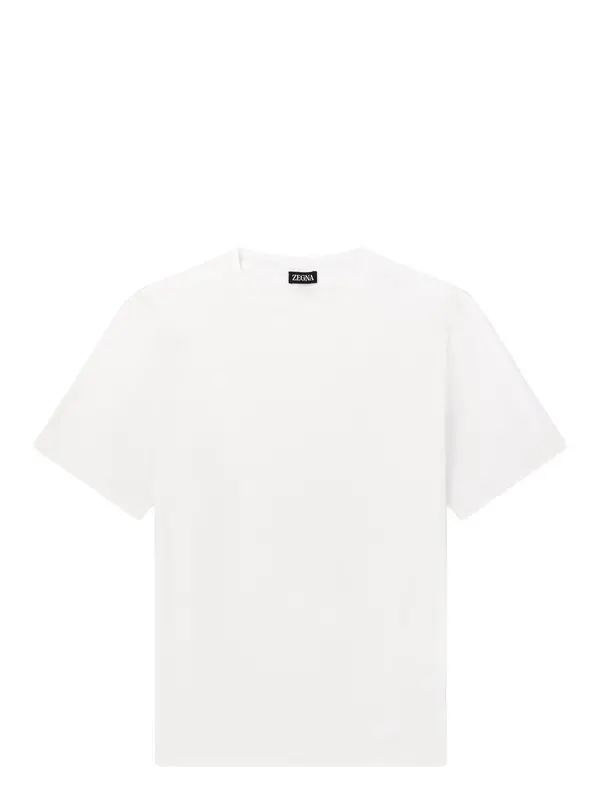 Zegna Cotton-jersey T-shirt - White