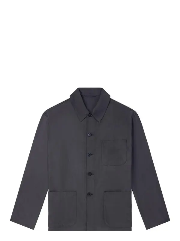 KAPTAIN SUNSHINE Silk-gabardine Blouson Jacket - Black