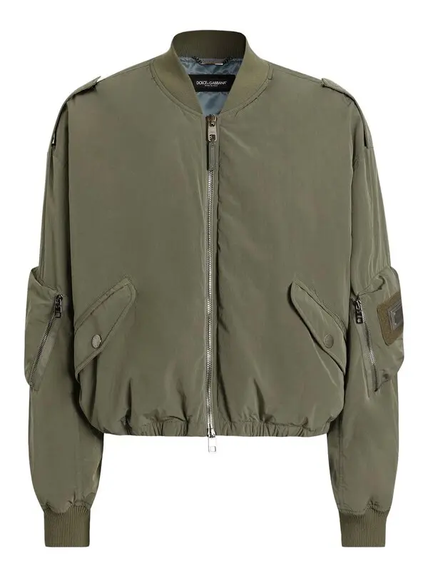 Dolce & Gabbana Wavy Nylon Bomber Jacket - Multicolor