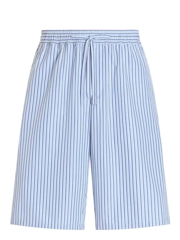 Dolce & Gabbana Striped Poplin Bermuda Shorts - Multicolor