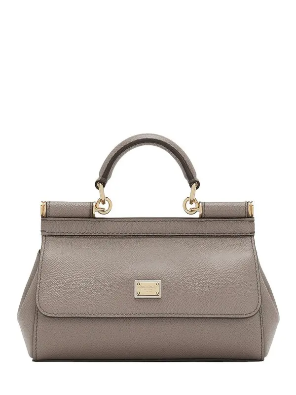Dolce & Gabbana Mini Sicily Handbag - Beige