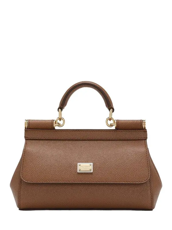 Dolce & Gabbana Mini Sicily Handbag - Brown