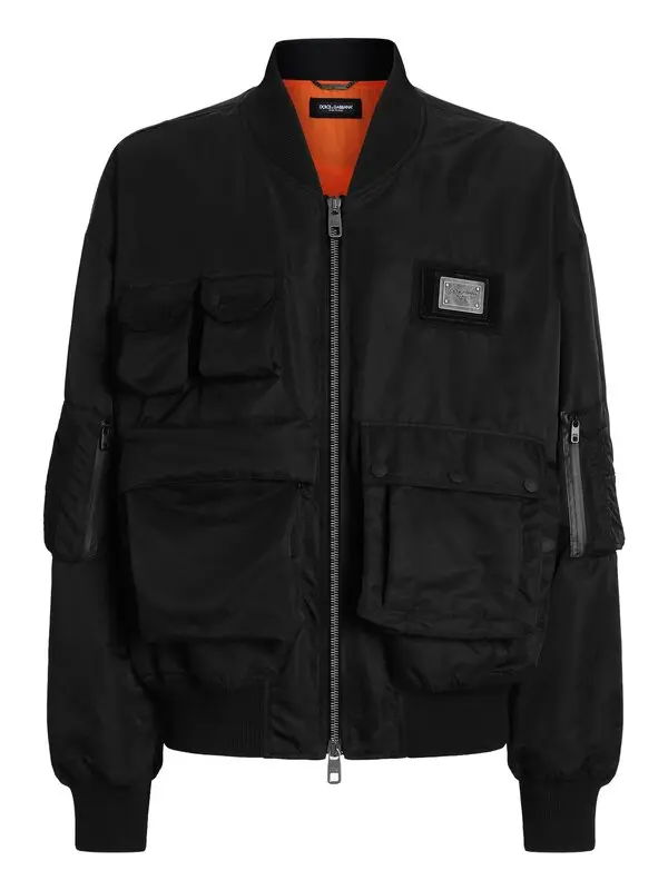 Dolce & Gabbana Nylon Gabardine Jacket - Black