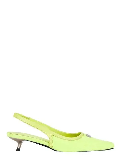 DIRT Slingback Heel - Lime & Black