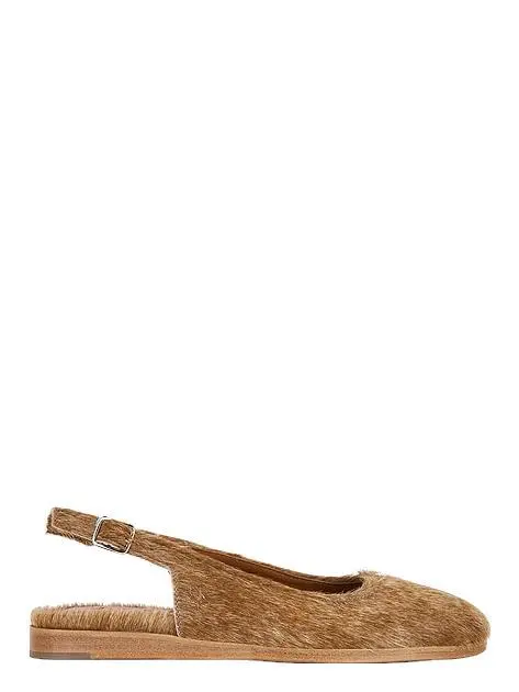 DICO COPENHAGEN Moa Slingback Flat - Beige Shades