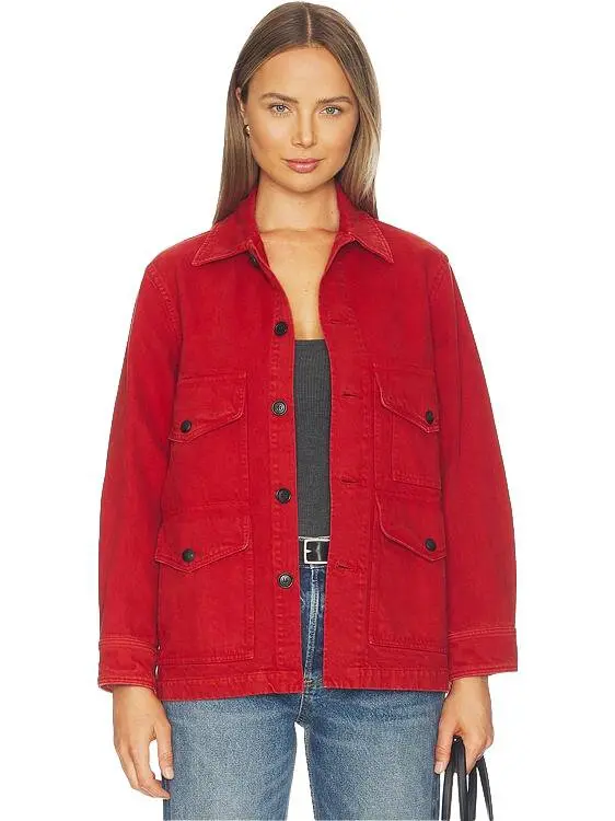 NILI LOTAN Leroy Jacket - Scarlet