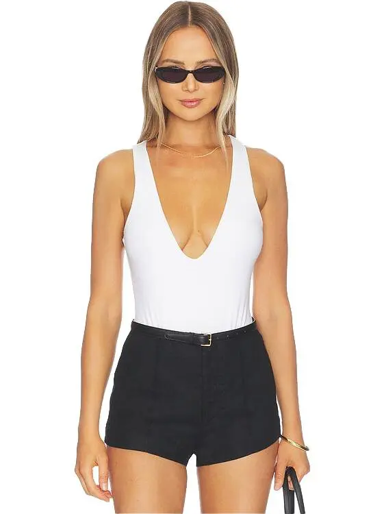 MADISON THE LABEL Halle Bodysuit - White