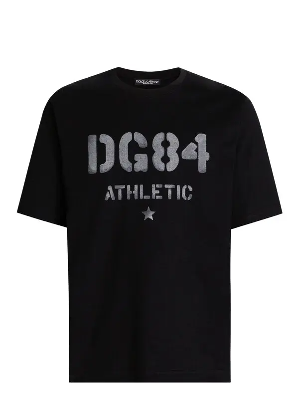 Dolce & Gabbana Cotton T-shirt With Print - Black