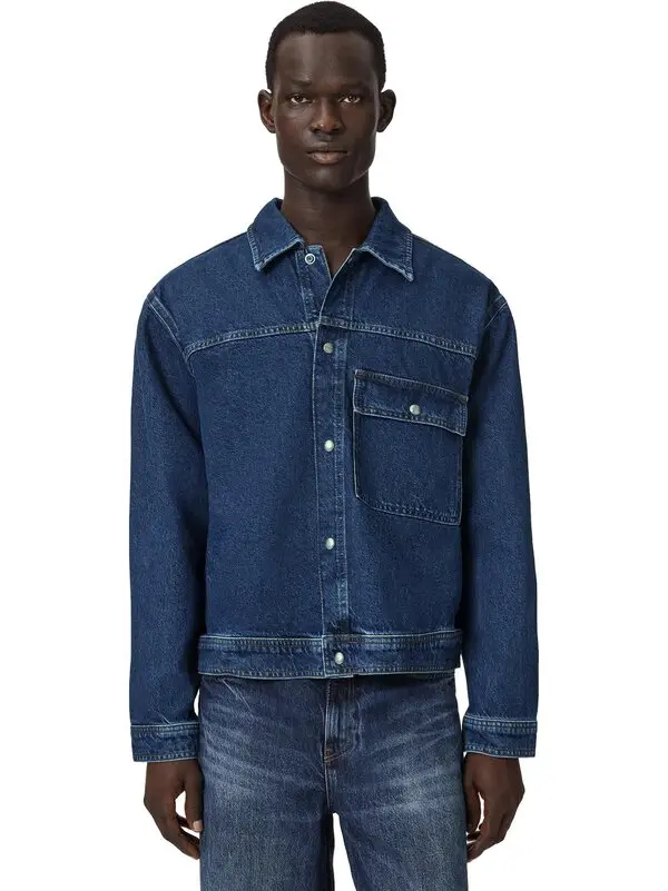 ALLSAINTS Cast Denim Jacket - Blue