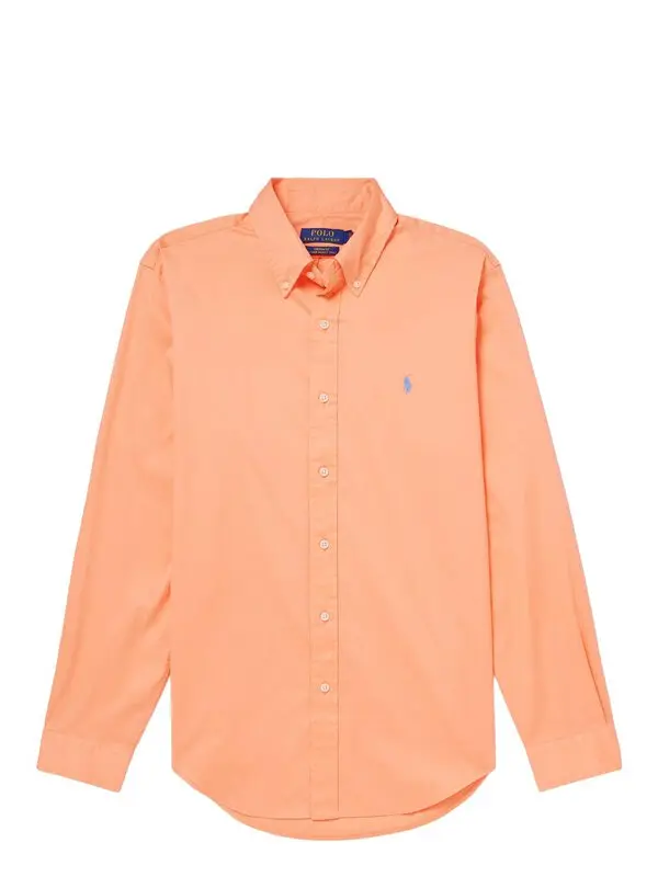 Polo Ralph Lauren Logo-embroidered Cotton Shirt - Orange