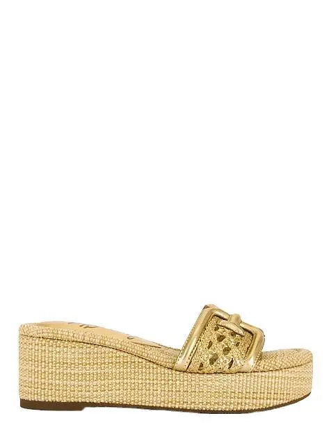 Sam Edelman Pauleena Weave Sandal - Amber Gold