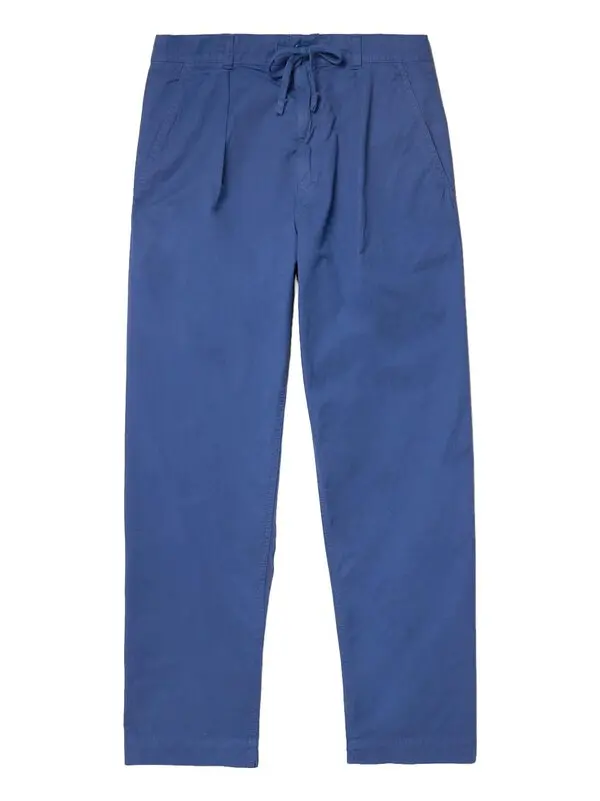 Polo Ralph Lauren Prepster Tapered Cotton-twill Drawstring Trousers - Blue