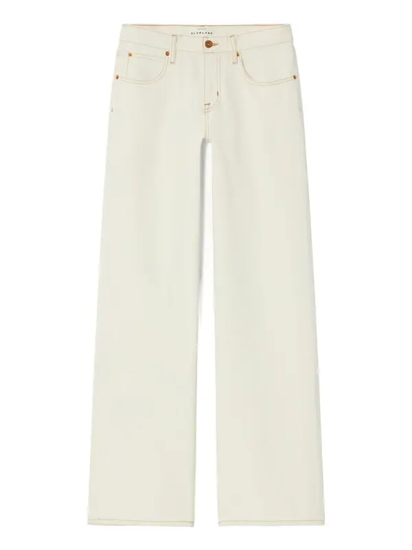 SLVRLAKE Lexi Wide Leg Jeans - Natural White