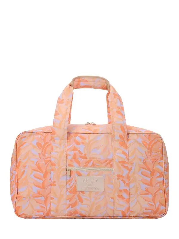 ALOHA COLLECTION Lei Stand Nylon Ripstop Weekend Bag - Peachy