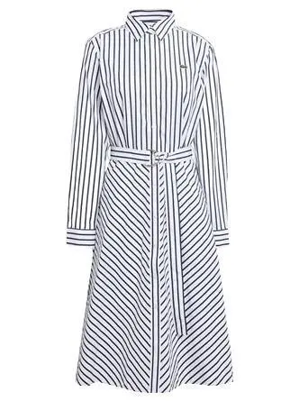 Lacoste Midi Shirt Dress - White