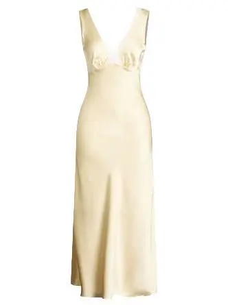 Sandro Maxi Slip Dress - Yellow