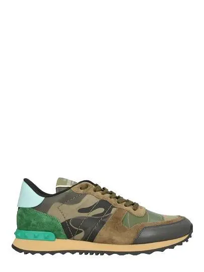 Valentino Garavani Military Soft Leather Sneakers - Green