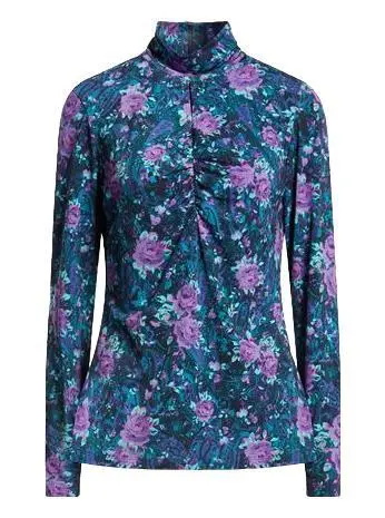 Liu Jo Floral Print Top - Deep Teal