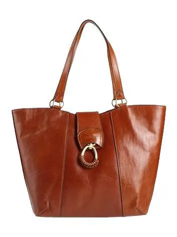 THE BRIDGE Leather Shoulder Bag - Brown