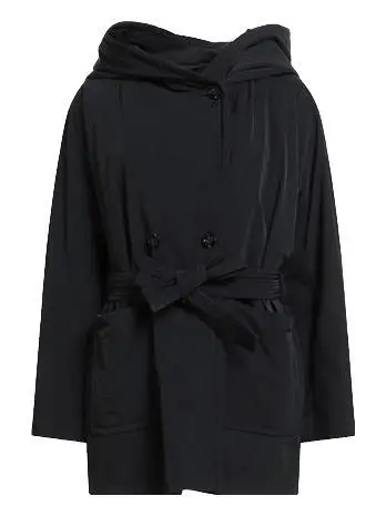 PALTO' Belted Double-breasted Coat - Black