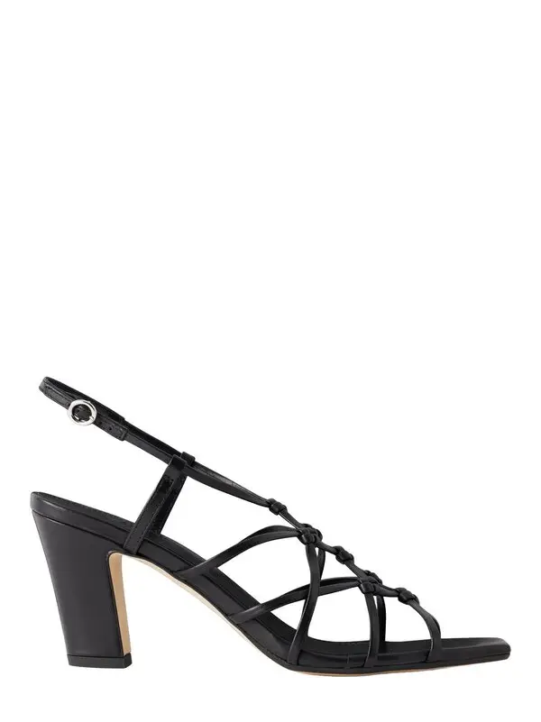 AeydĒ Acacia Leather Sandals - Black