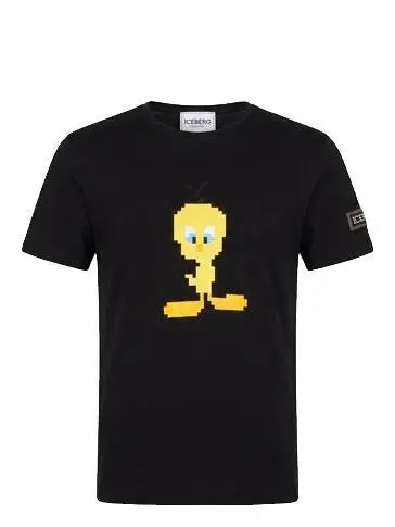 Iceberg Looney Tunes T-shirt Size Cotton - Black