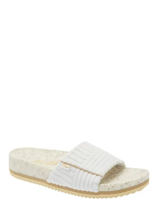 FLEKS La Cumbre Slide Sandal - White