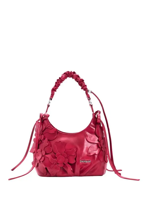 Desigual Faux Leather Shoulder Bag - Red