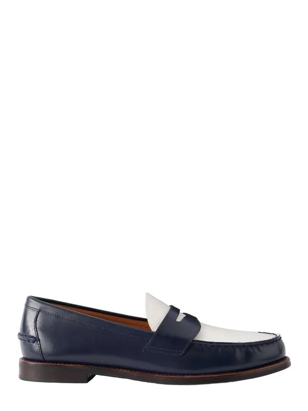 Polo Ralph Lauren Alston Leather Penny Loafers - Navy