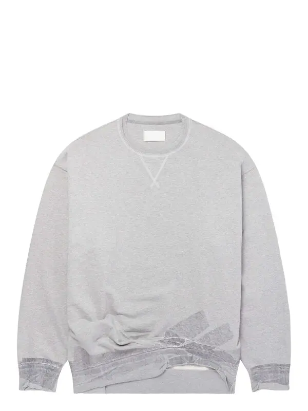 MAISON MARGIELA Cotton-jersey Sweater - Gray