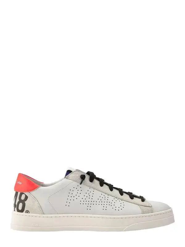 P448 Jack Perforated Logo Sneakers - Neutrals
