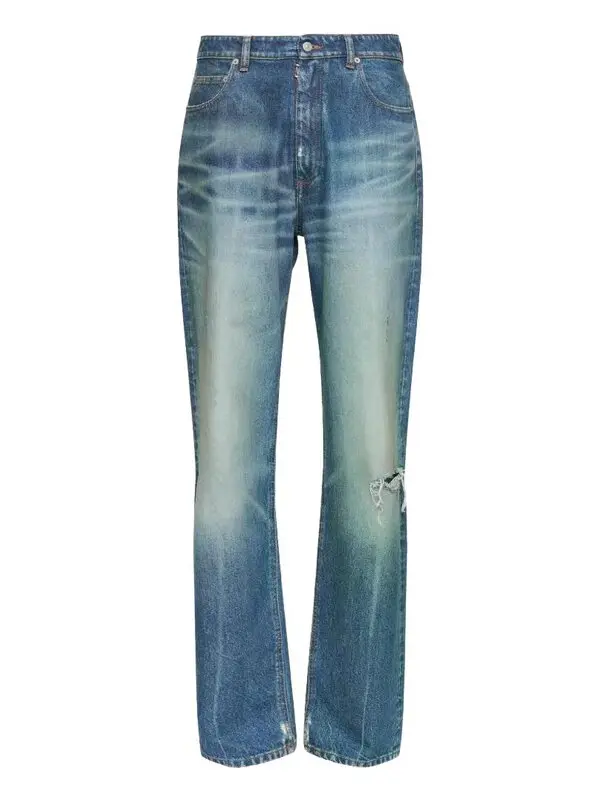 MAISON MARGIELA Distressed Trousers - Blue