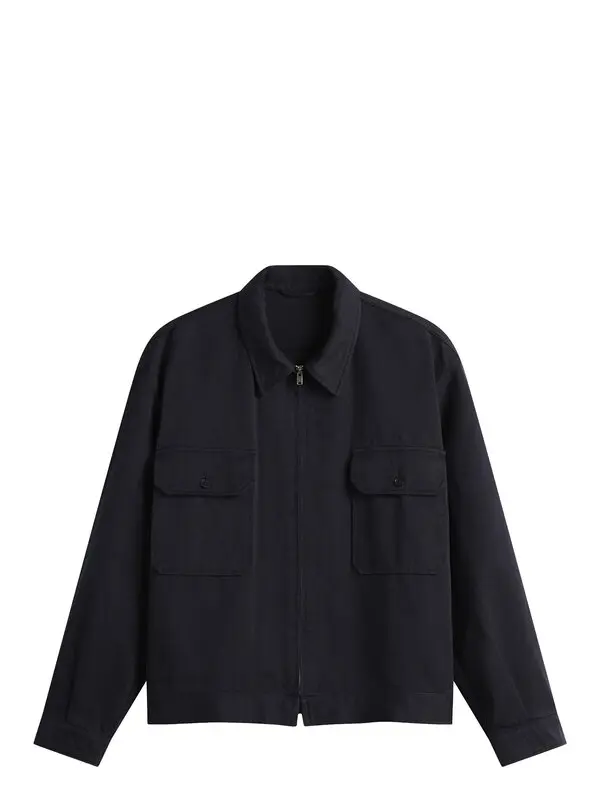 KAPTAIN SUNSHINE Zip-up Shirt Jacket - Navy