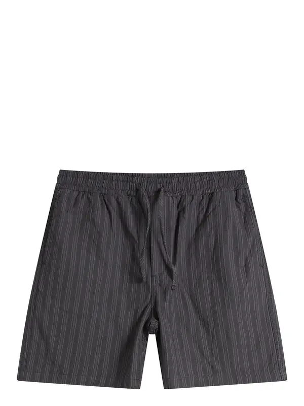 FORET Shift Textured Shorts - Black Stripe