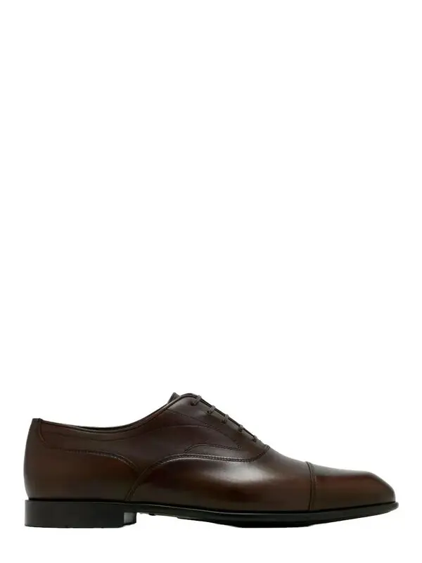 FERRAGAMO Cap-toe Oxford Shoes - Brown