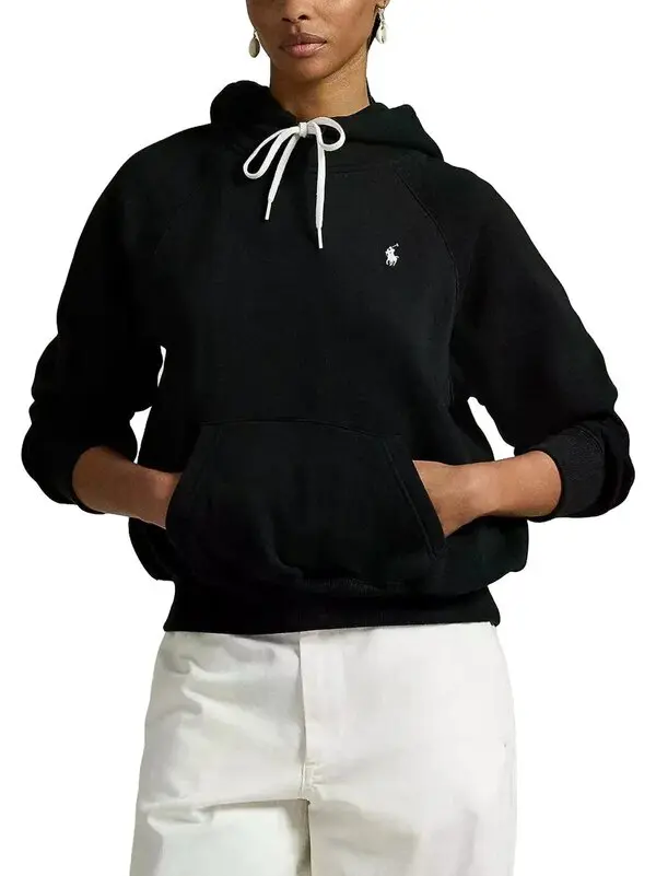 Polo Ralph Lauren Logo-embroidered Hoodie - Black