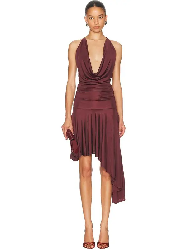 AYA MUSE Kiri Dress - Merlot
