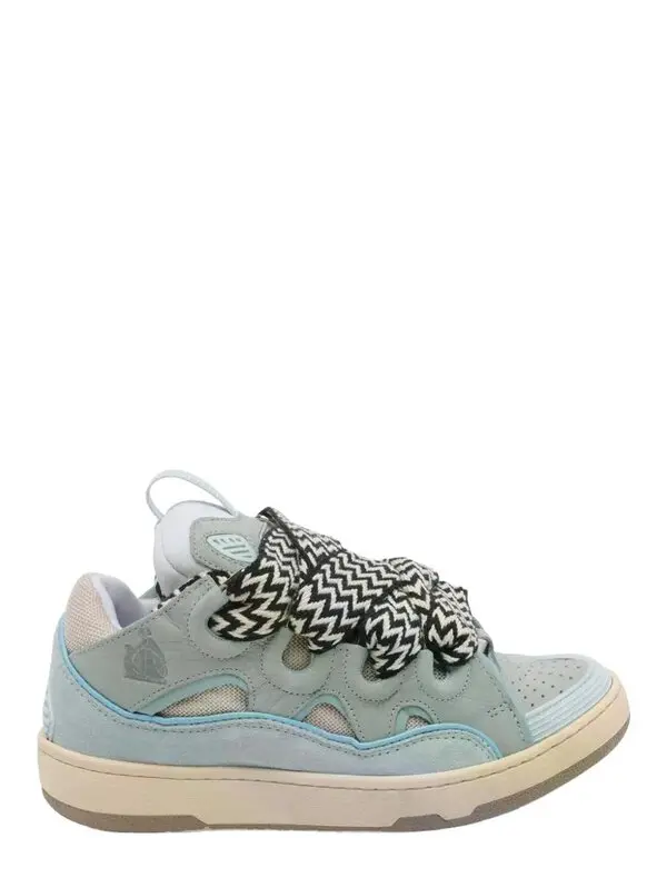 LANVIN Curb Panelled Sneakers - Blue