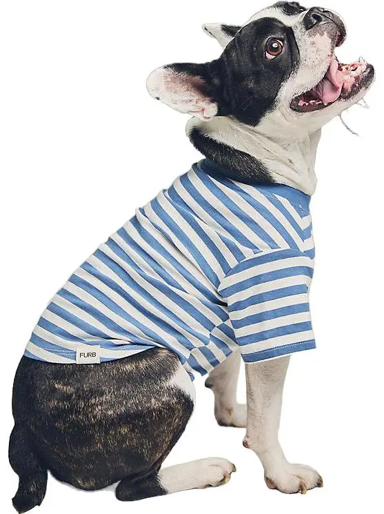 Anthropologie Striped Pet T-shirt - Blue Stripe