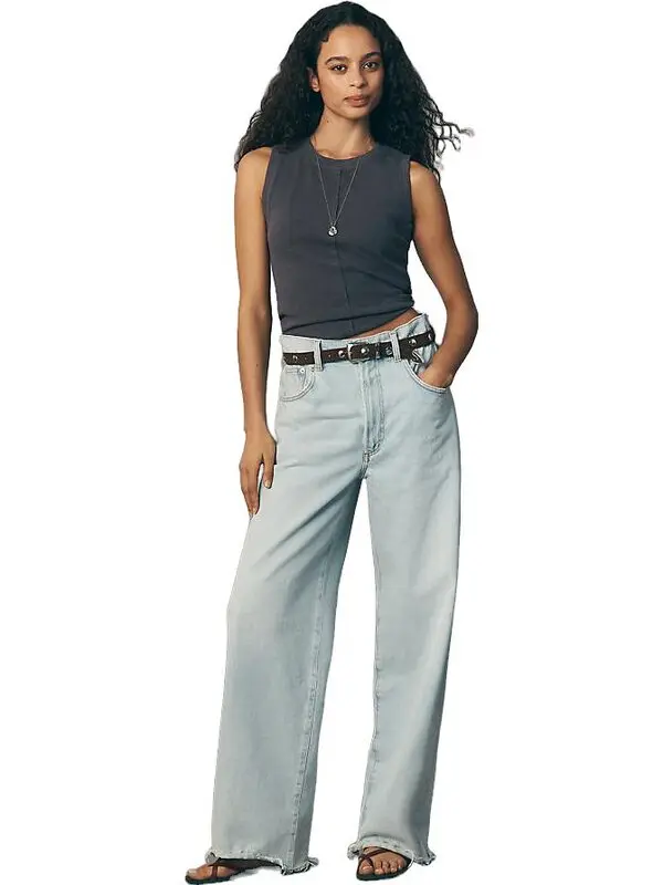 AGOLDE Lyonne High-rise Wide-leg Jeans - Tangent