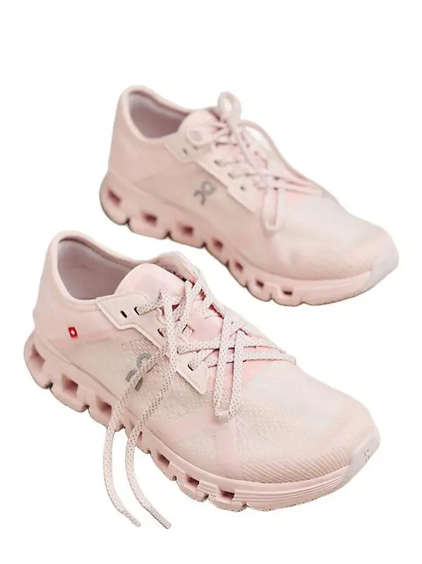 On Cloud X 4 Ad Sneakers - Salt/ Lily