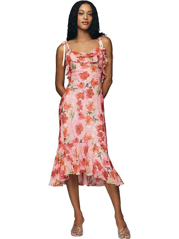 Astr The Label Neissa Slip Dress - Pink Floral