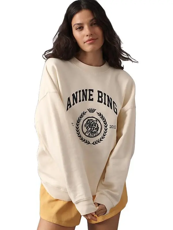 ANINE BING Miles Sweatshirt - Yellow