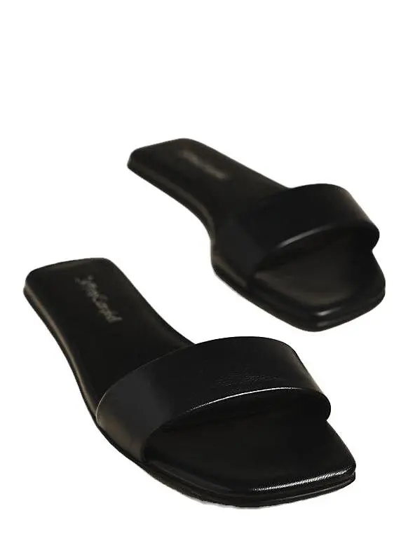 Jeffrey Campbell Vellum-2 Slide Sandals - Black