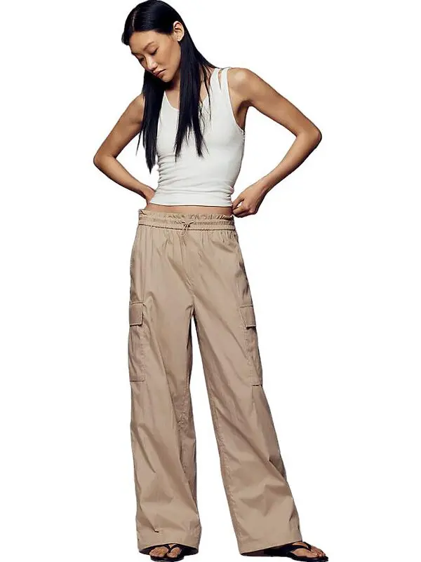 Rag & Bone Victoria Pull-on Pants - Taupe