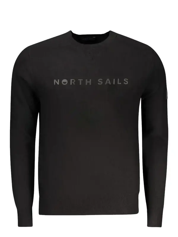 NORTH SAILS Logo-print Crew-neck Sweater - Black