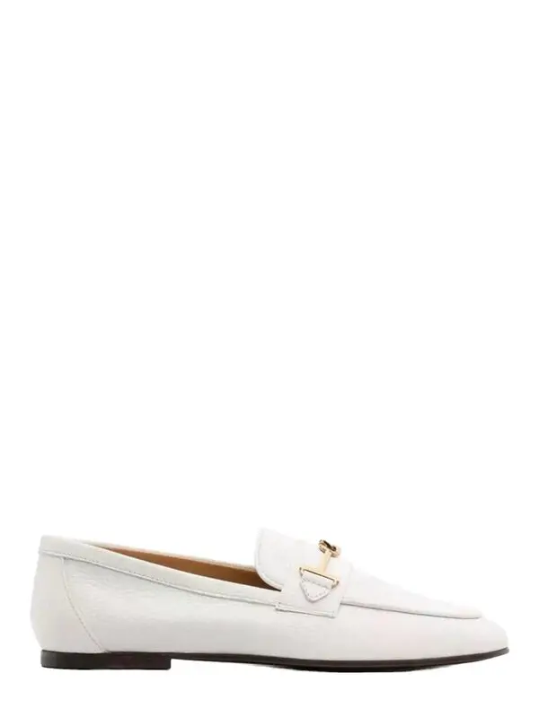 TOD'S Buckled Detail Loafers - White